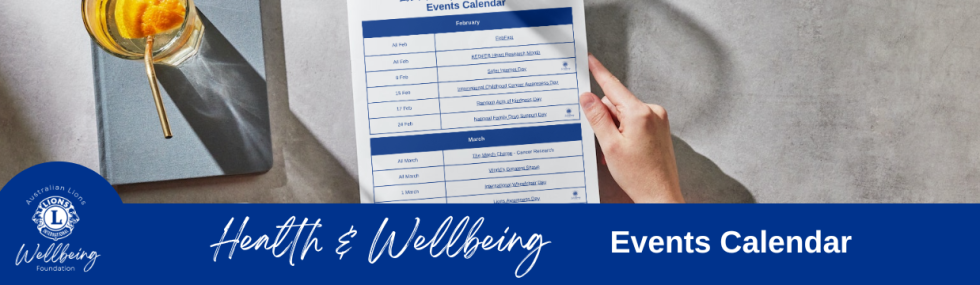 2025 Health & Wellbeing Calendar | Australian Lions Wellbeing Foundation